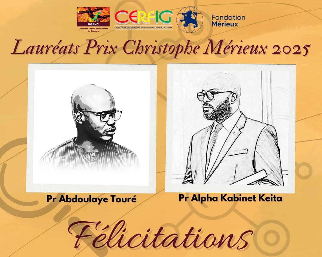 Prix Christophe Mérieux : Deux Enseignants-chercheurs guinéens lauréats ...
