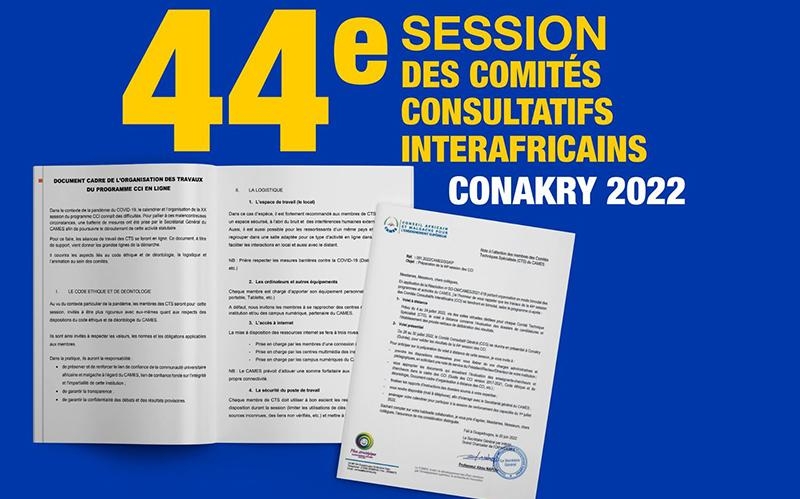 Note de service sur l'organisation de la 44e session des Comités Consultatifs lnterafricains (CCI)